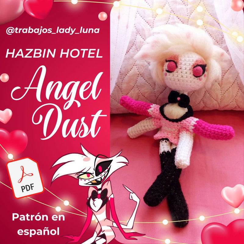 Hazbin Angel Dust Plush - Etsy