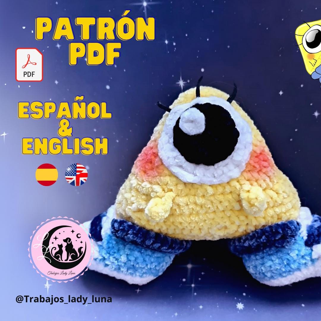 Baby Bill Cipher Gravity Falls Amigurumi Pattern Spanish and English - Etsy