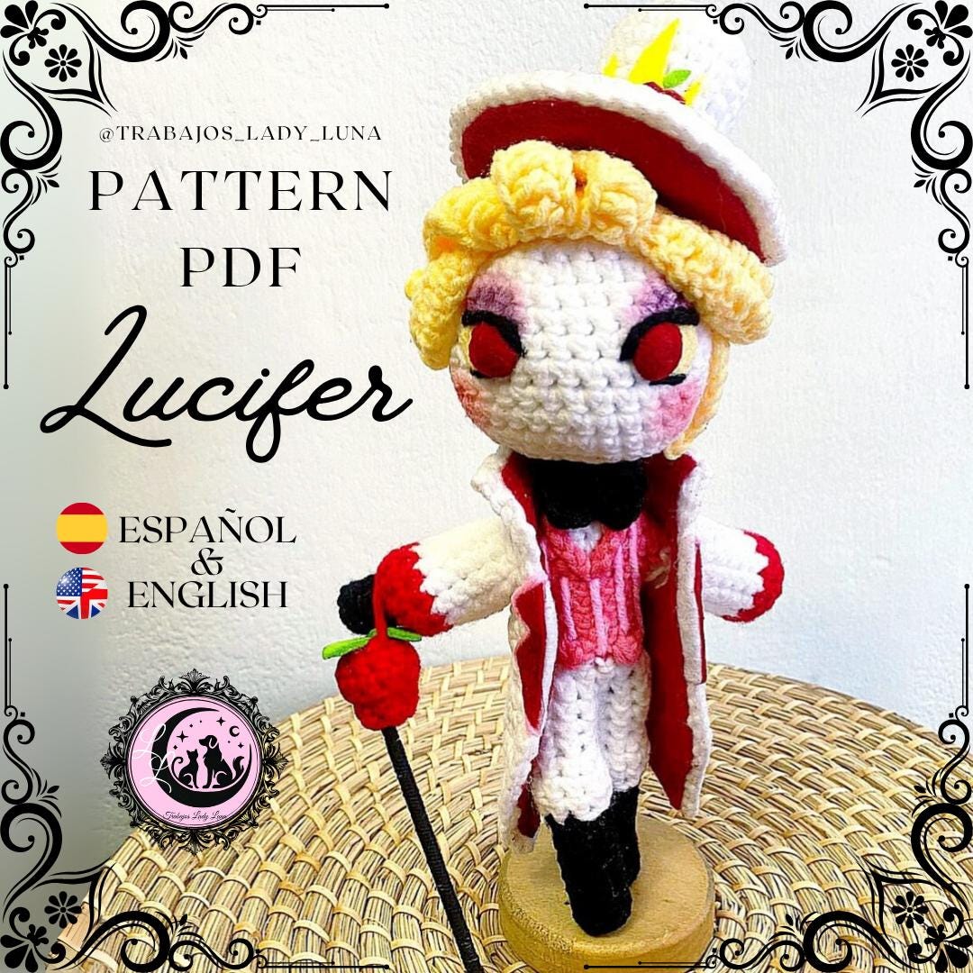 Lucifer Morningstar - Hazbin Hotel - Amigurumi Pattern in Spanish ...