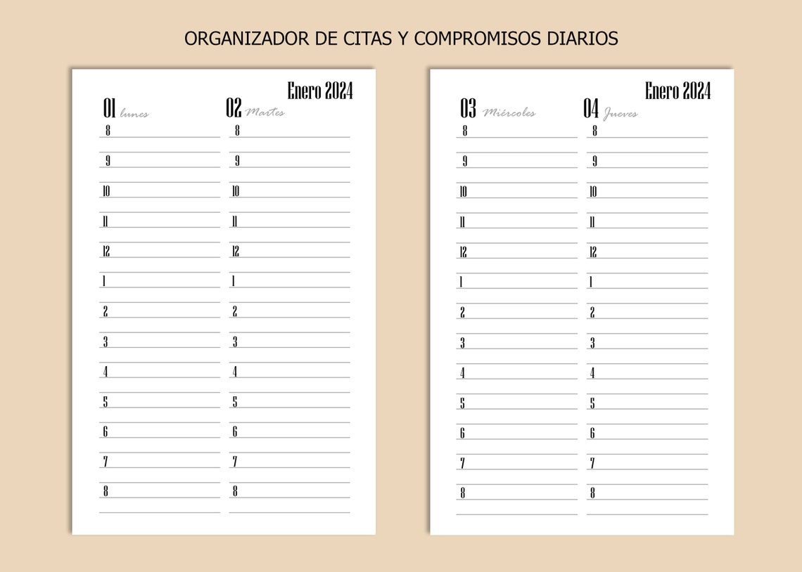APPOINTMENT AGENDA 2024 / Printable / Pdf / Ideal Business or ...