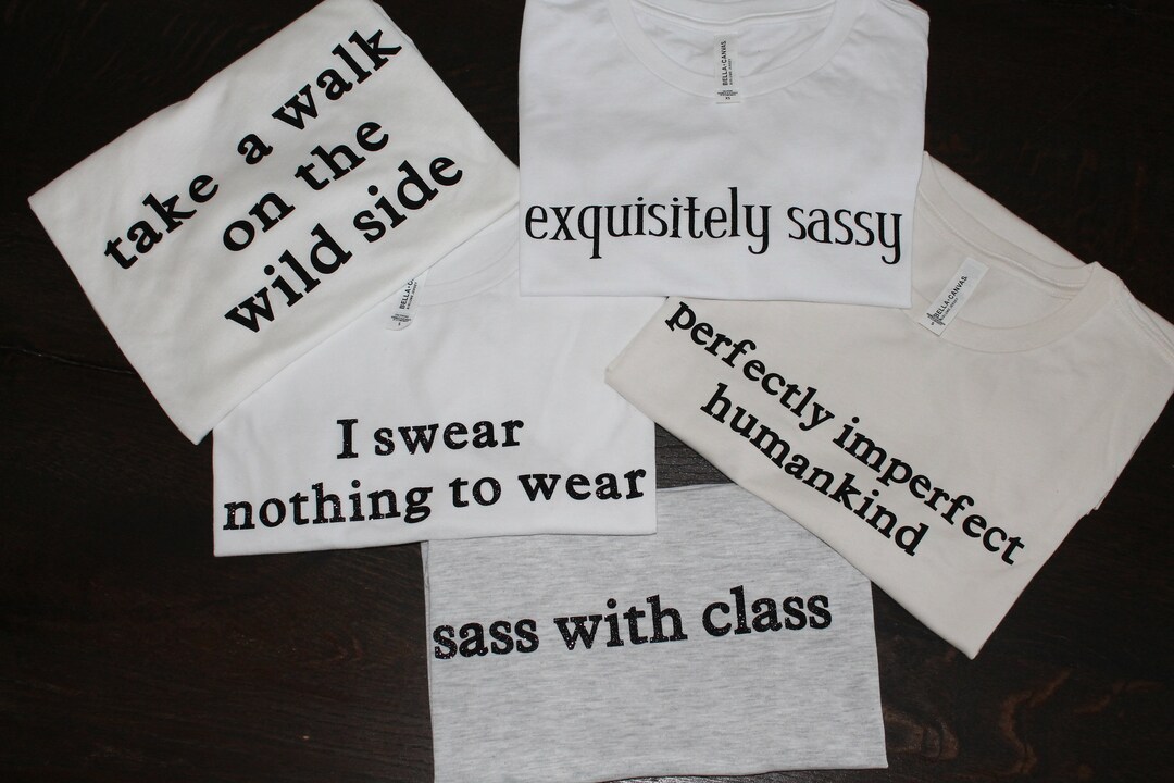 Personalized Clothing Athleisure Funny Sayings & Idioms Word Rhymes Fun ...