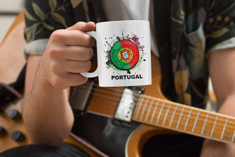 Portugal Soccer Country Mug, Team Portugal Coffee Mug, Portugal Flag ...