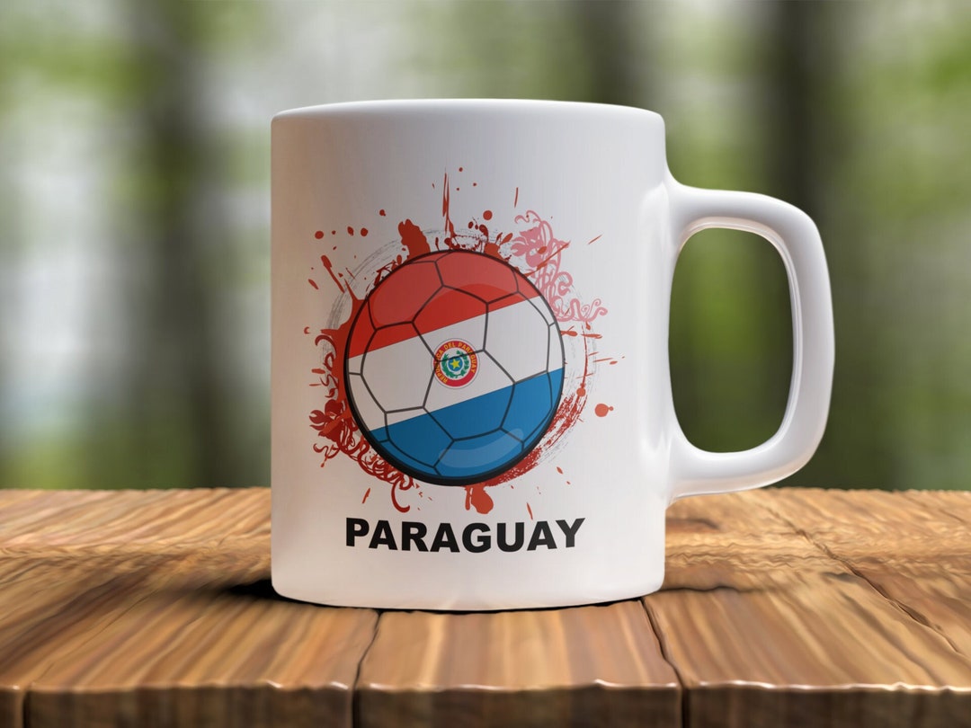 Paraguay Soccer Mug, Paraguay Coffee Mug, Paraguay Flag Mug, Mug for ...