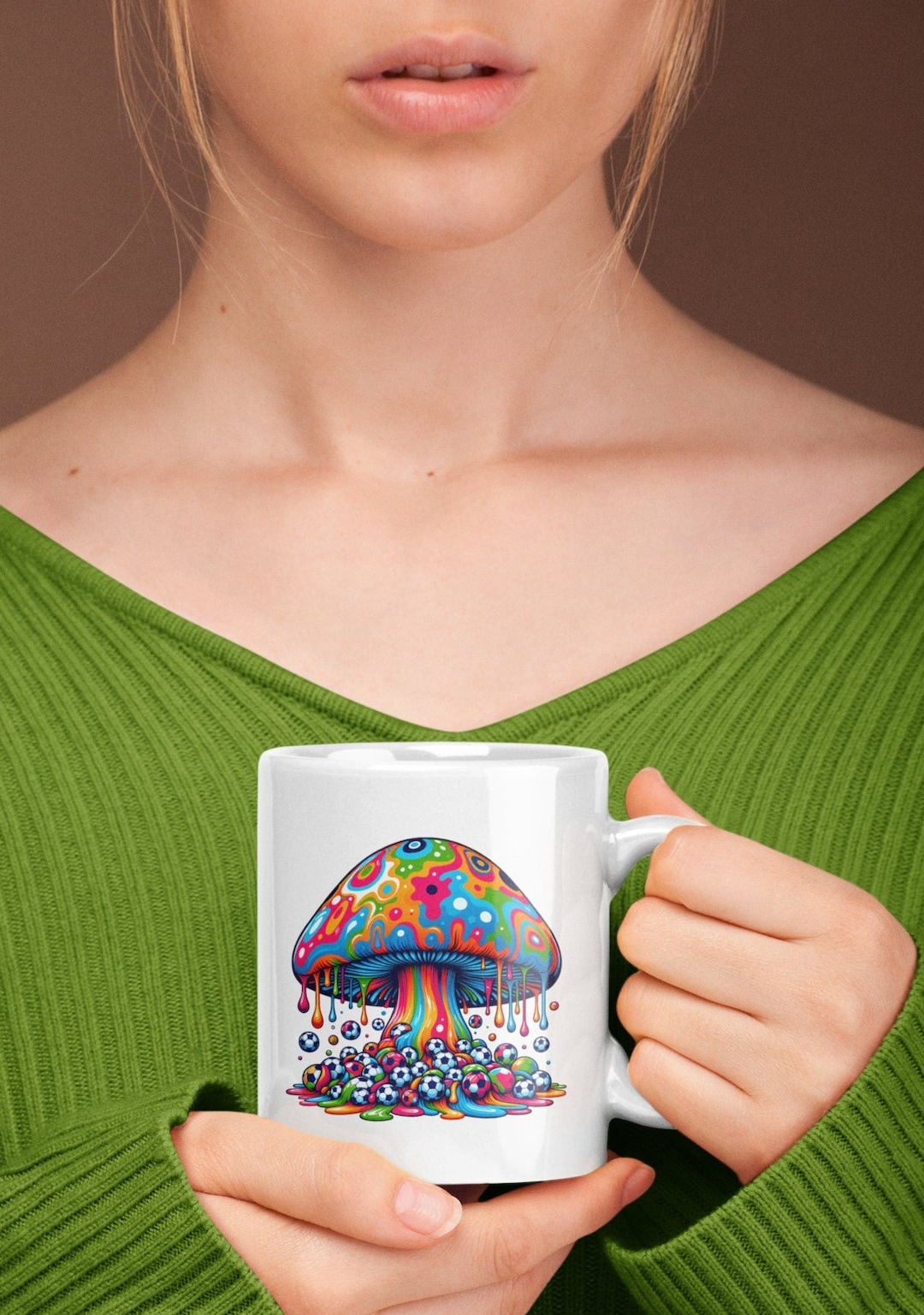 Shrooming Soccer Ball Mug, Psychedelic Soccer Ball Mug, Soccer Player ...