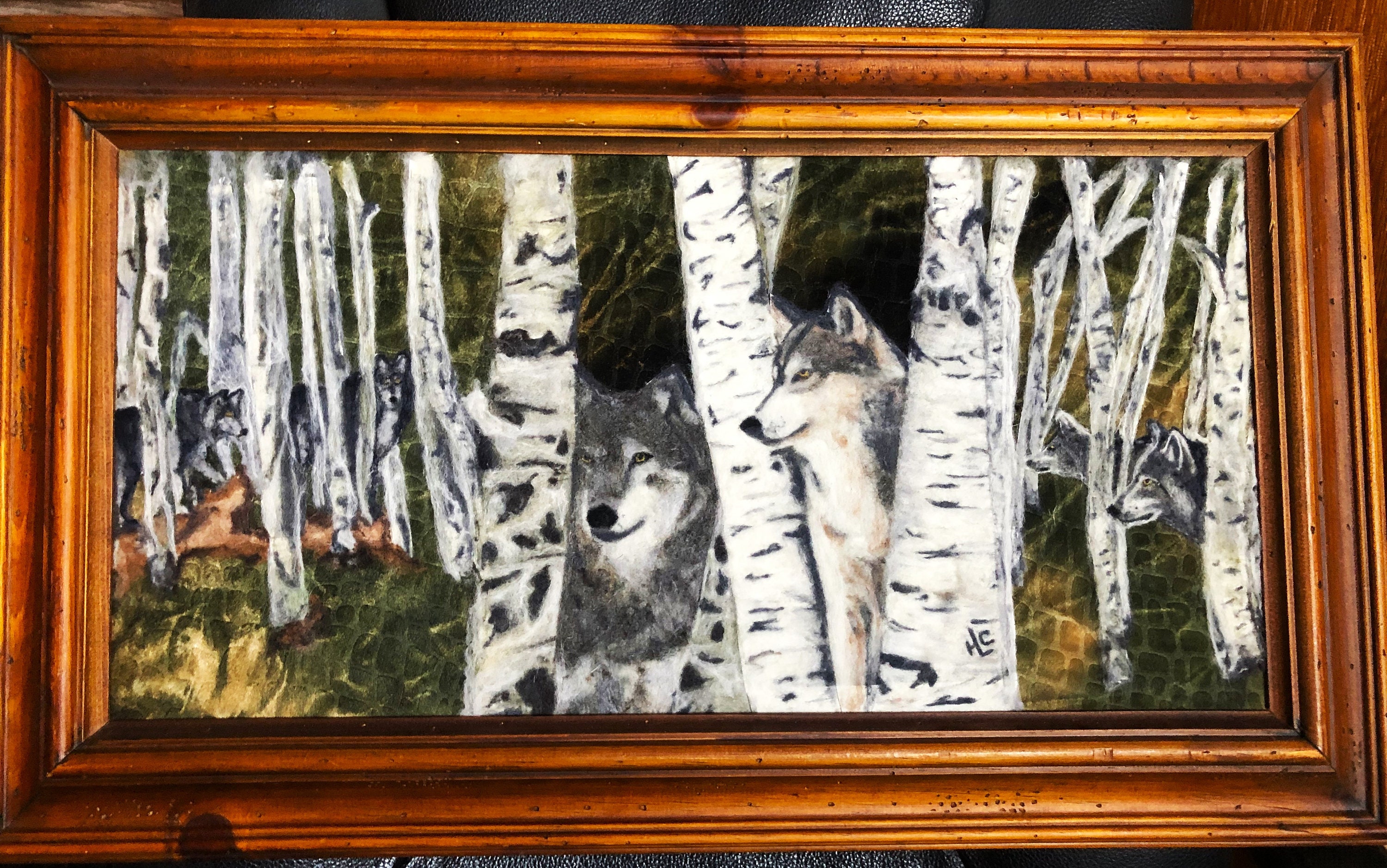 Needle Felting, 2D Wool Painting, Fiber Art, Painting With Wool, Merino ...