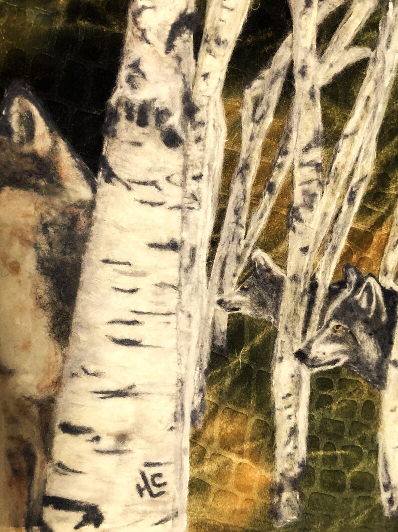 Needle Felting, 2D Wool Painting, Fiber Art, Painting With Wool, Merino ...