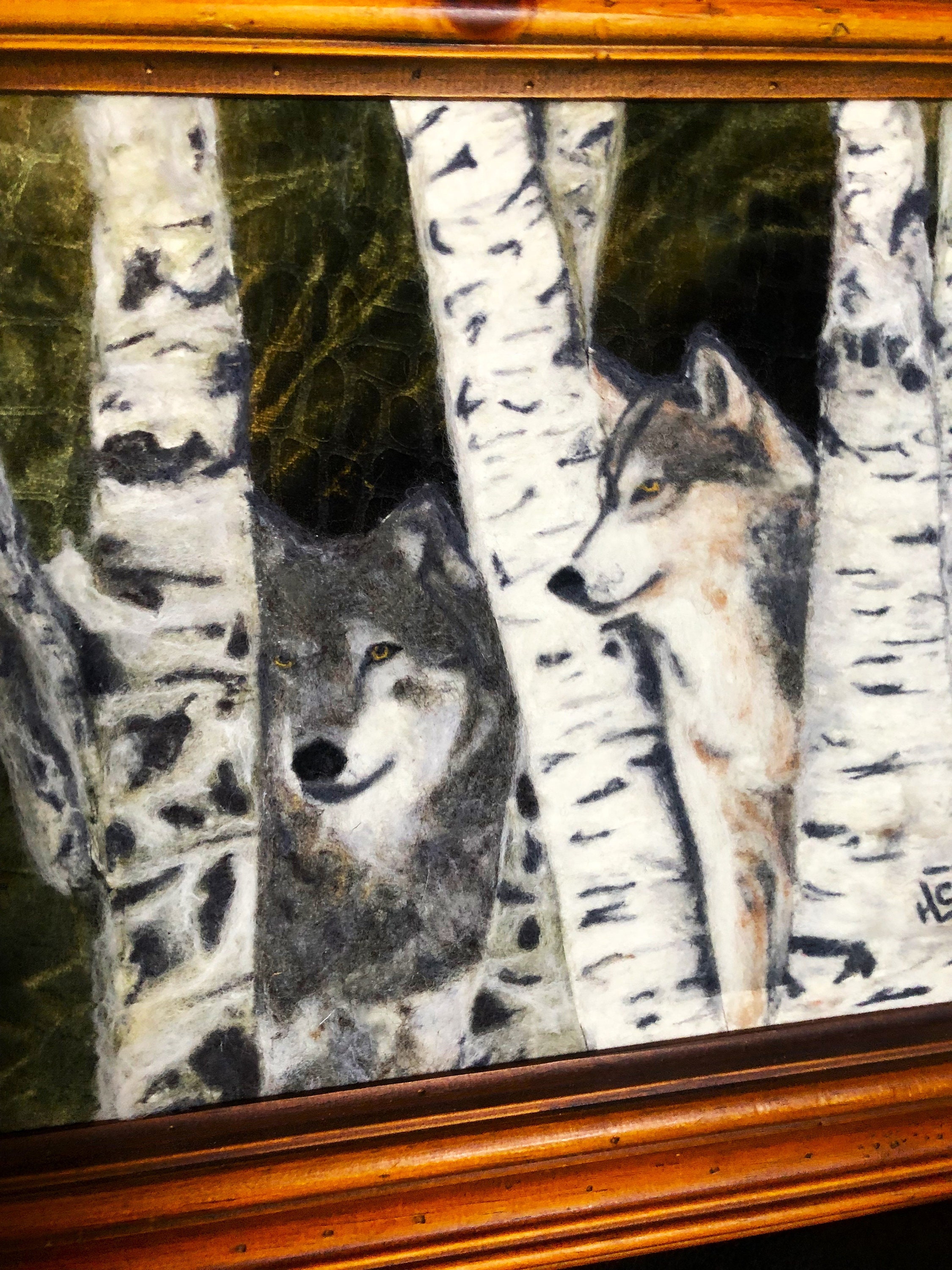 Needle Felting, 2D Wool Painting, Fiber Art, Painting With Wool, Merino ...