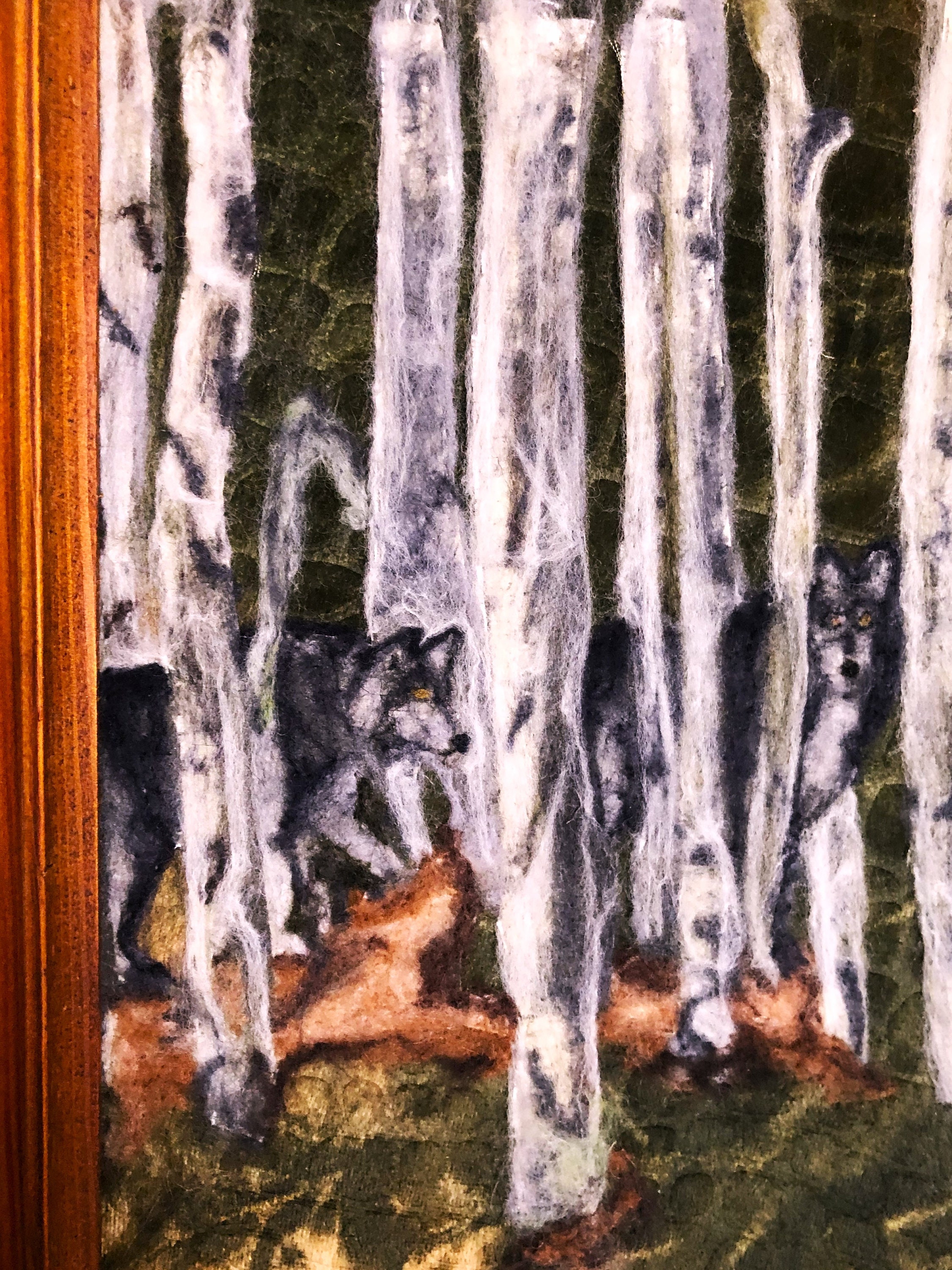 Needle Felting, 2D Wool Painting, Fiber Art, Painting With Wool, Merino ...