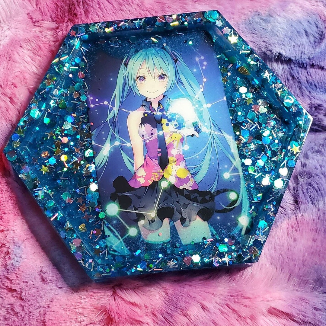 Hatsune Miku Resin Coaster - Etsy