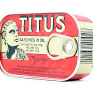 Titus Sardine, Sardine in Soybean Oil, Titus Sardine 125g - Etsy