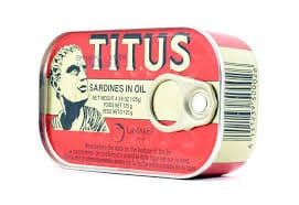 Titus Sardine, Sardine in Soybean Oil, Titus Sardine 125g - Etsy