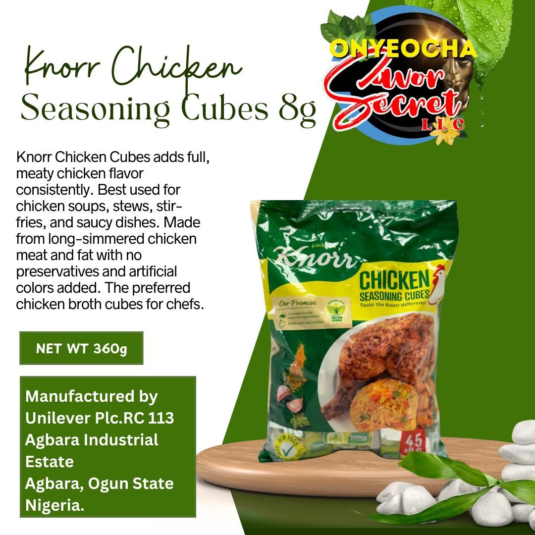Knorr Chicken Seasoning Cubes 45pcs X 8g / Chicken Cubes - Etsy