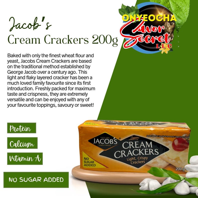 Jacob's Cream Crackers 200g - Etsy