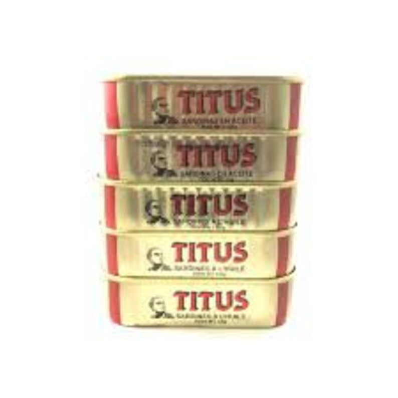 Titus Sardine, Sardine in Soybean Oil, Titus Sardine 125g - Etsy