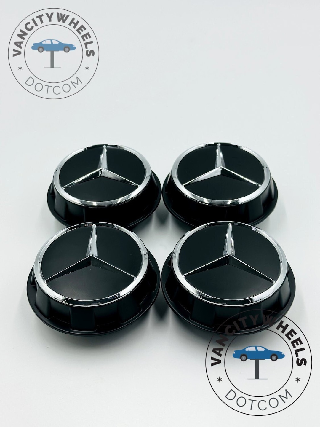 Mercedes Benz MB 60mm AMG Black Surround Wheel Center Cap, 60mm Size ...