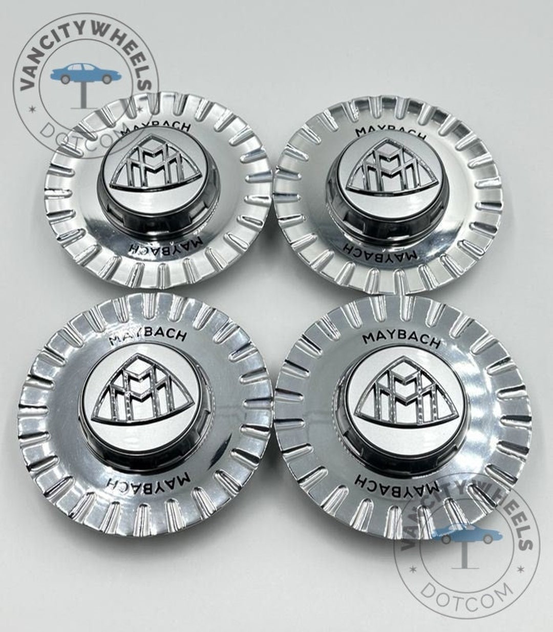 Chrome Mercedes Benz Maybach Spike Wheel Center Cap Hub Cover 147mm ...