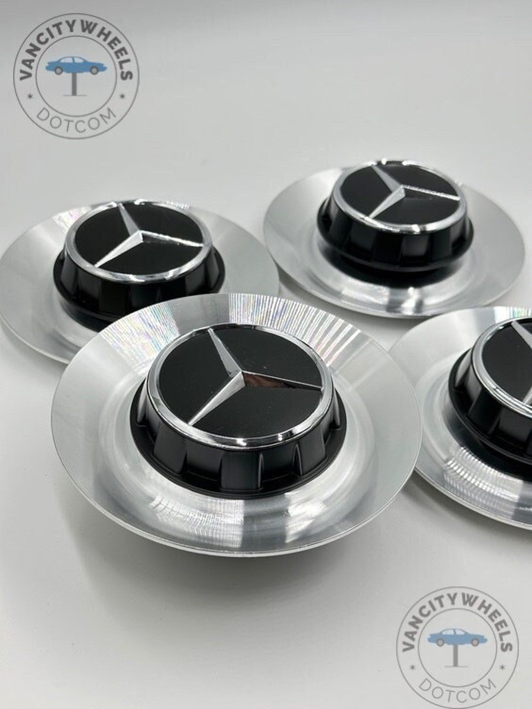 Mercedes Benz Wheel Hubcaps 154mm Chrome Mercedes Benz, Fits Mercedes ...
