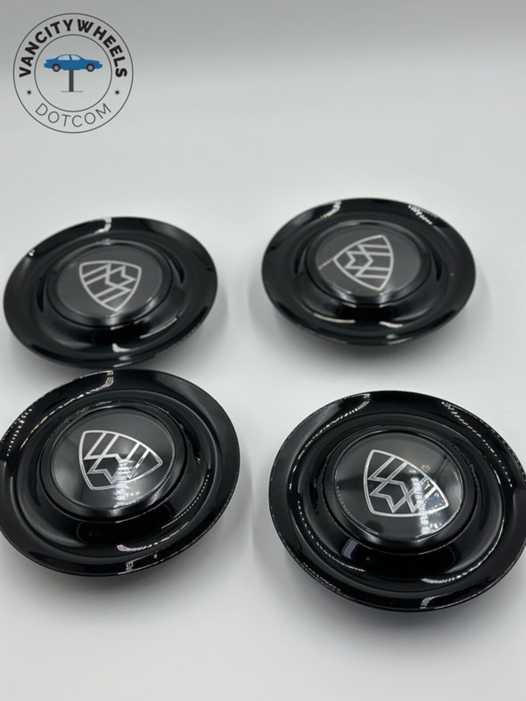 Black Excellence: 4pcs Mercedes Maybach Floating Center Caps in Varied ...
