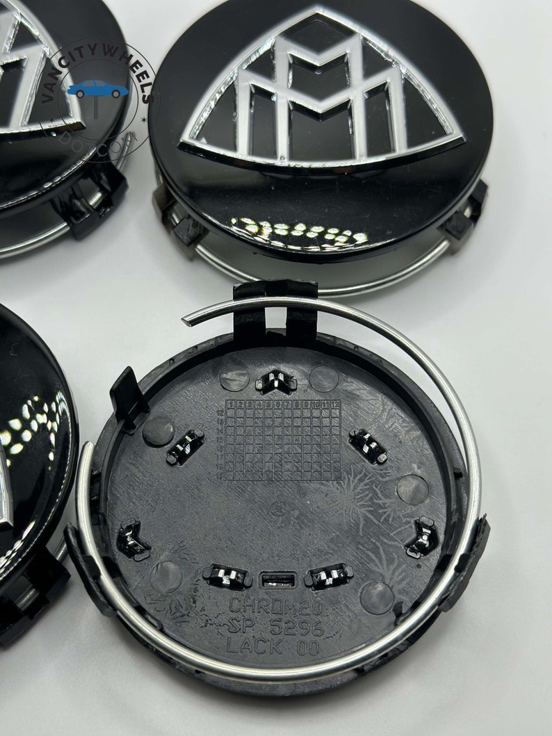 Mercedes Maybach-s Class Wheel Center Caps Takeoff set of 4 Black - Etsy