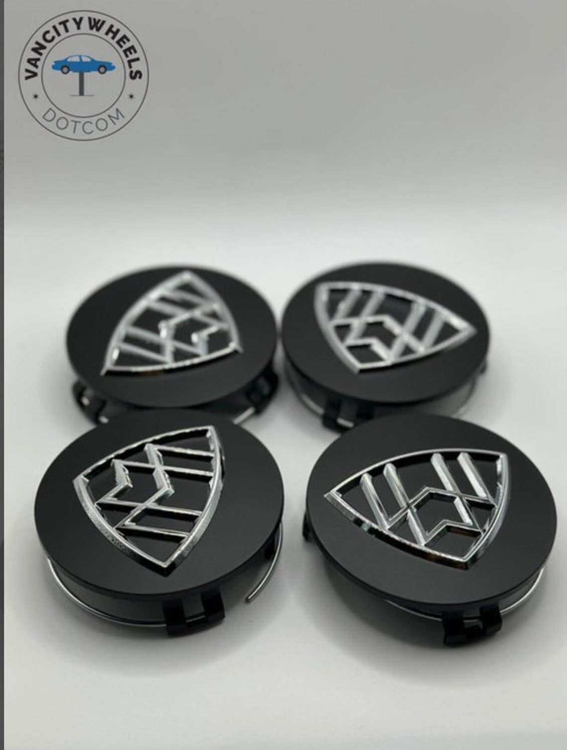 4pcs Mercedes Benz Maybach Matte Black Wheel Center Caps, Mercedes ...
