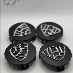 4pcs Mercedes Benz Maybach Matte Black Wheel Center Caps, Mercedes ...
