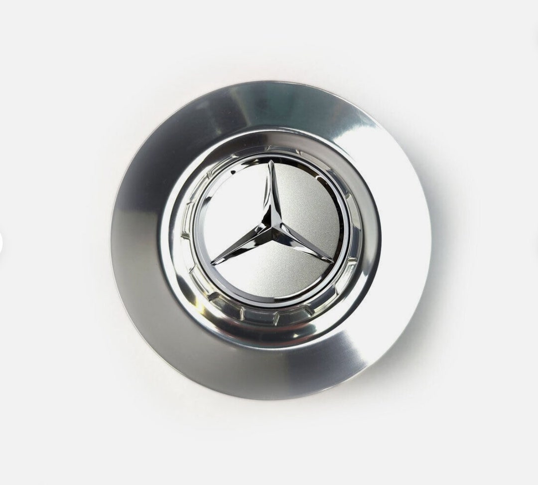 1 Piece Mercedes Benz AMG Chrome Wheel Center Caps A0004001100, Wheel ...