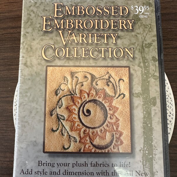 Embossed Embroidery - Etsy