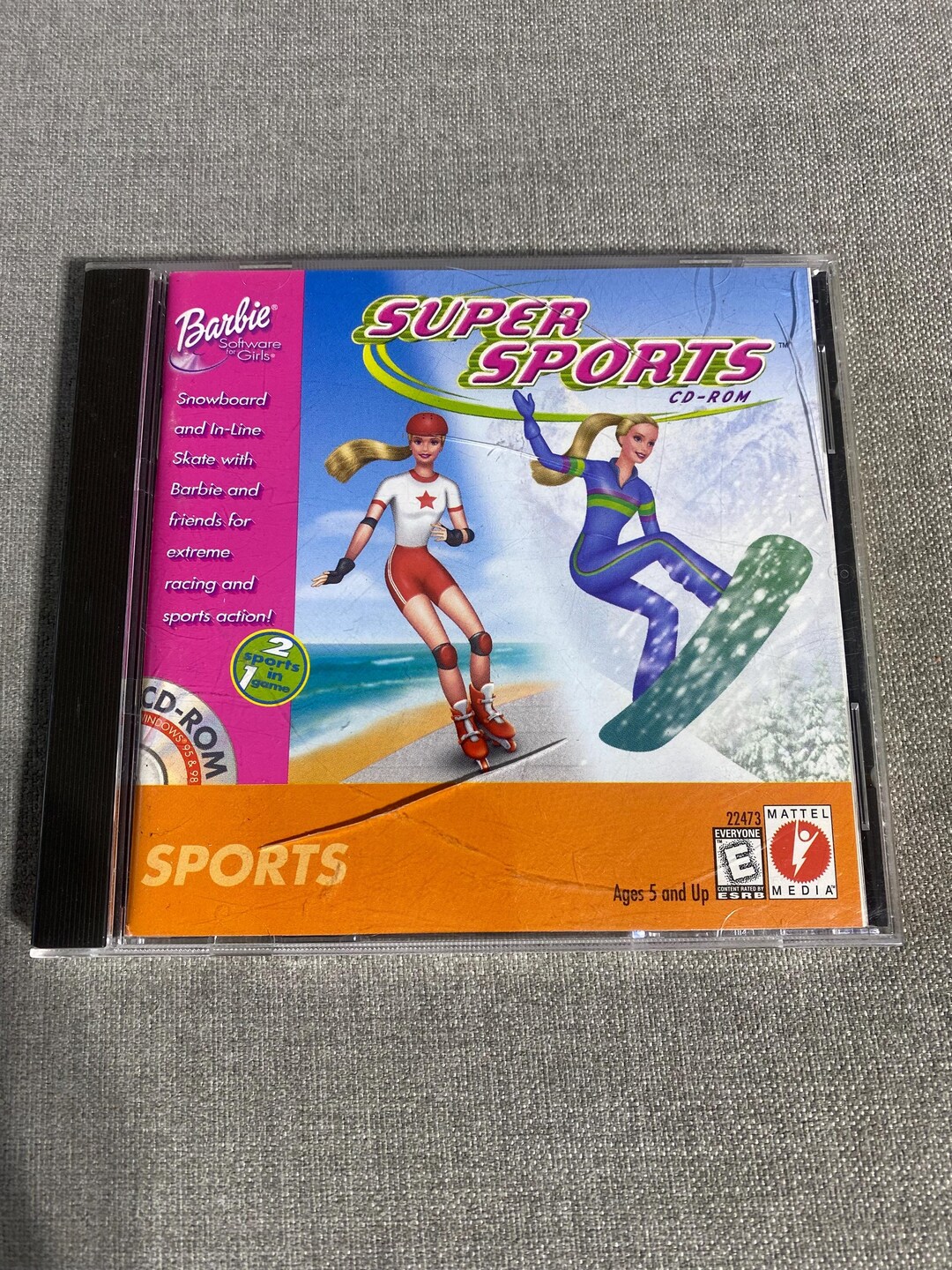 BARBIE Super Sports Pc Cd-rom DISC 1999, Pre Owned - Etsy