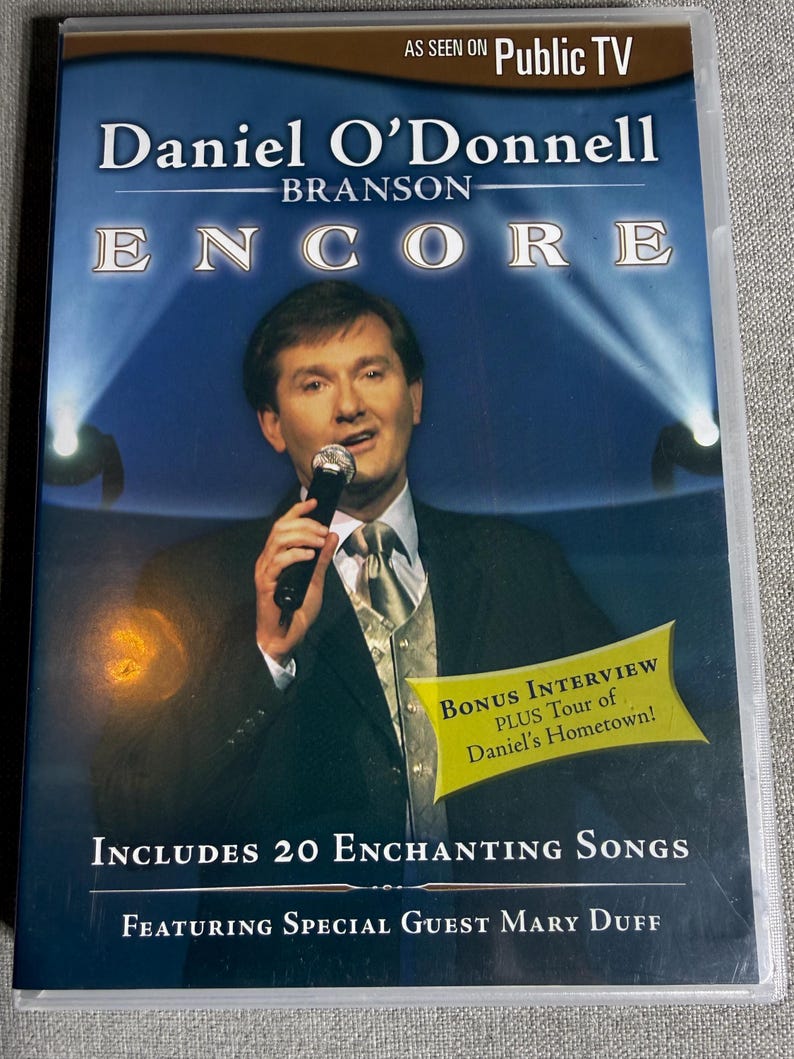 Daniel O'donnell Branson Encore DVD - Live Concert, NR Rated - Etsy