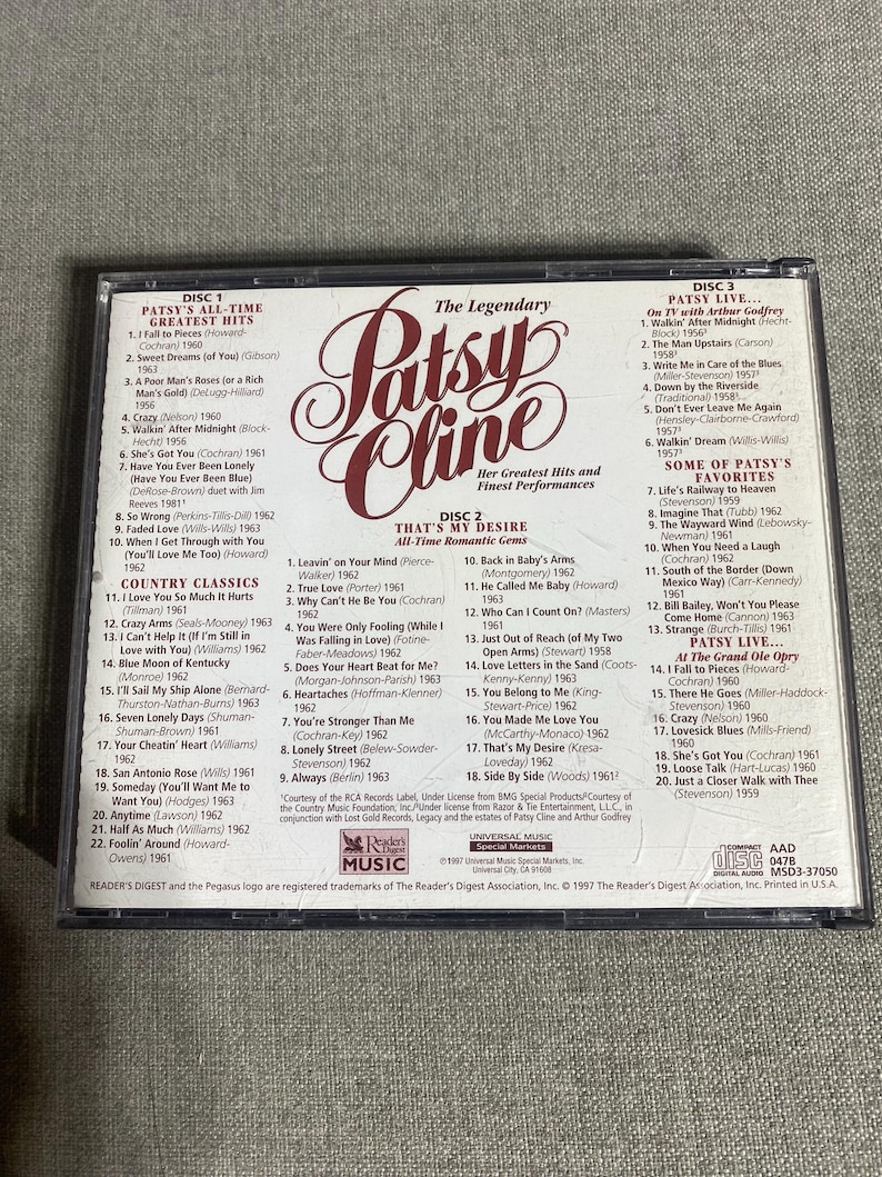 The Legendary Patsy Cline Box Set Patsy Cline Pre Owned - Etsy