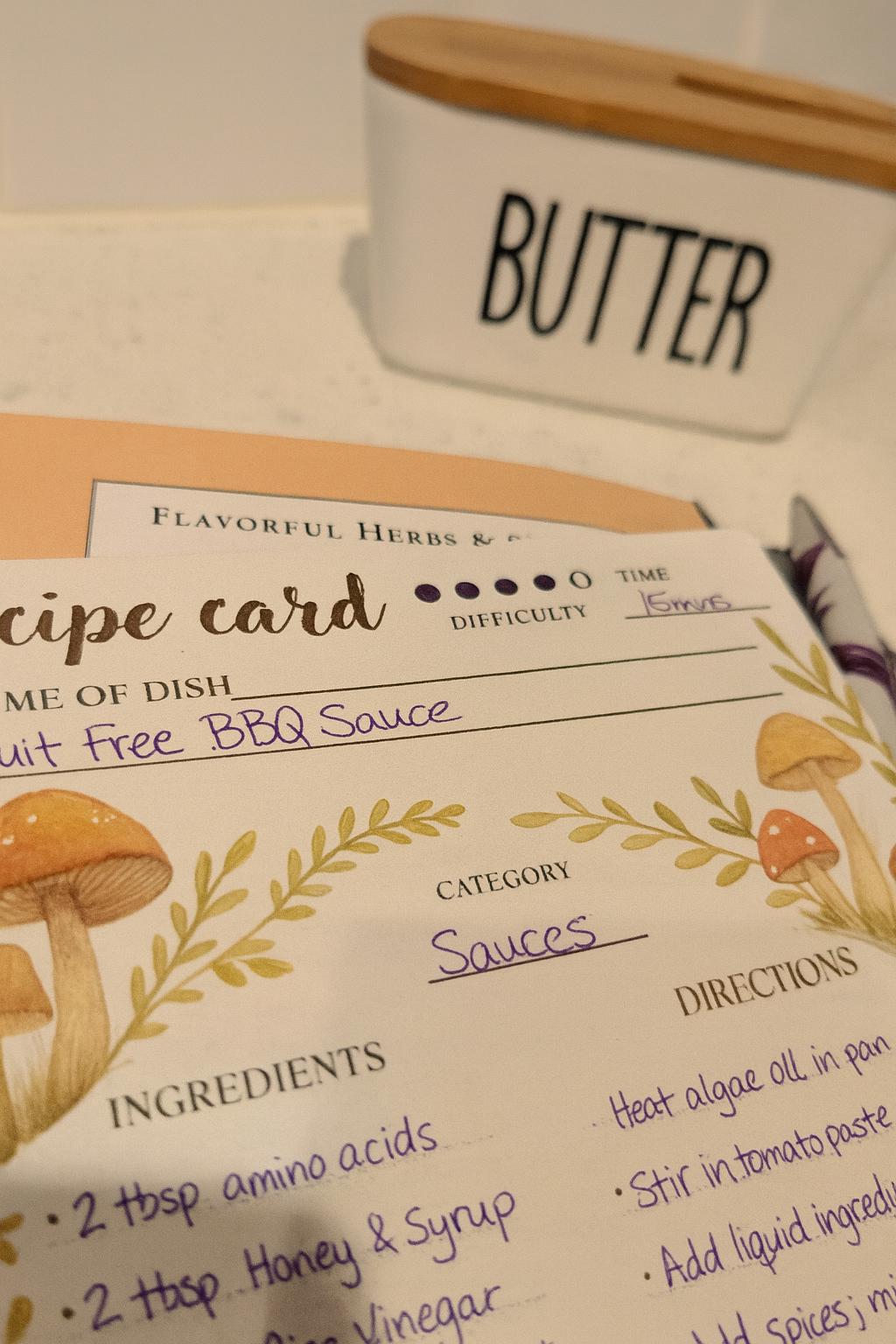 Cottagecore Recipe Card Bundle: Printable Kitchen Journal Templates ...