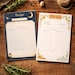 Cottagecore Recipe Card Bundle: 4 Templates, PDF and Canva Template ...