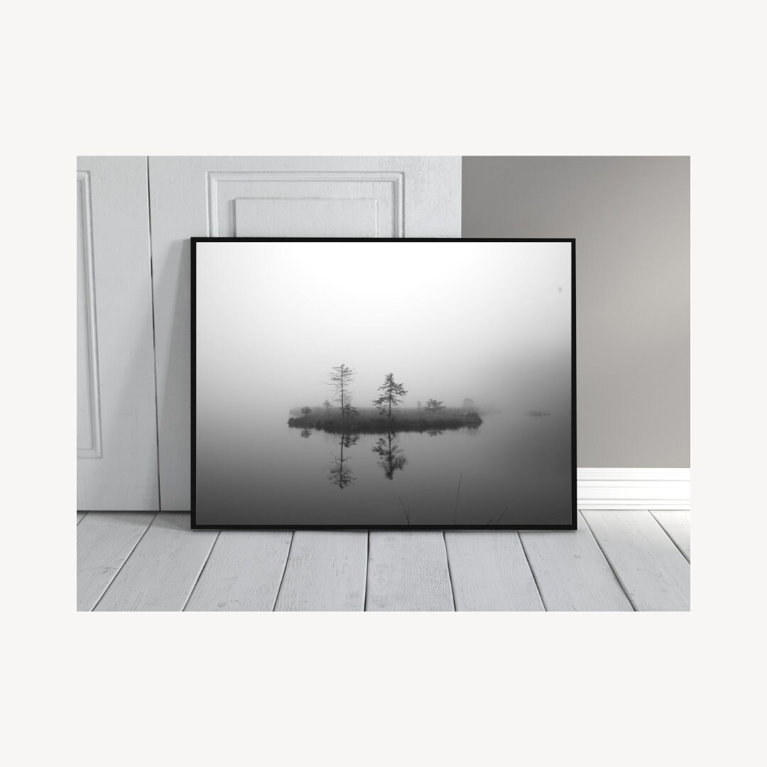 Mystical Fog, Island | Digital Printing | Black and White Photography ...