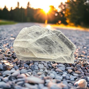 Natural Selenite Self-standing Slab for Home Decor and Healing Energy ...