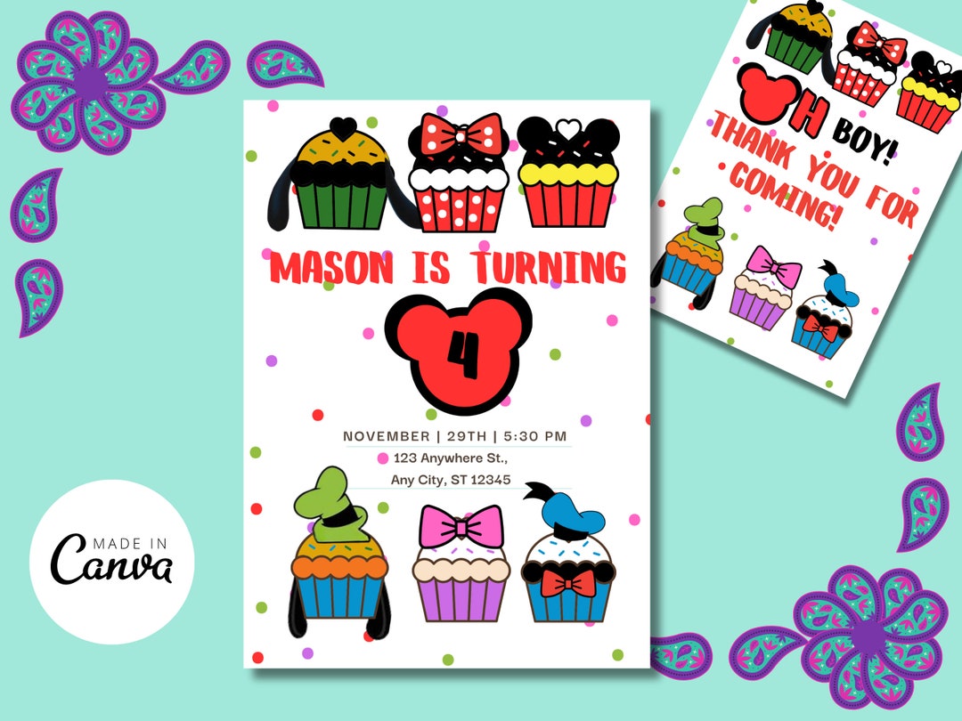 Sensational Six Mickey Mouse and Friends Cupcake Birthday Party ...