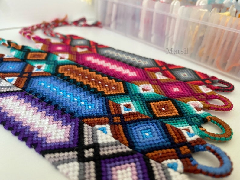 Diamond Handmade Friendship Bracelet - Etsy