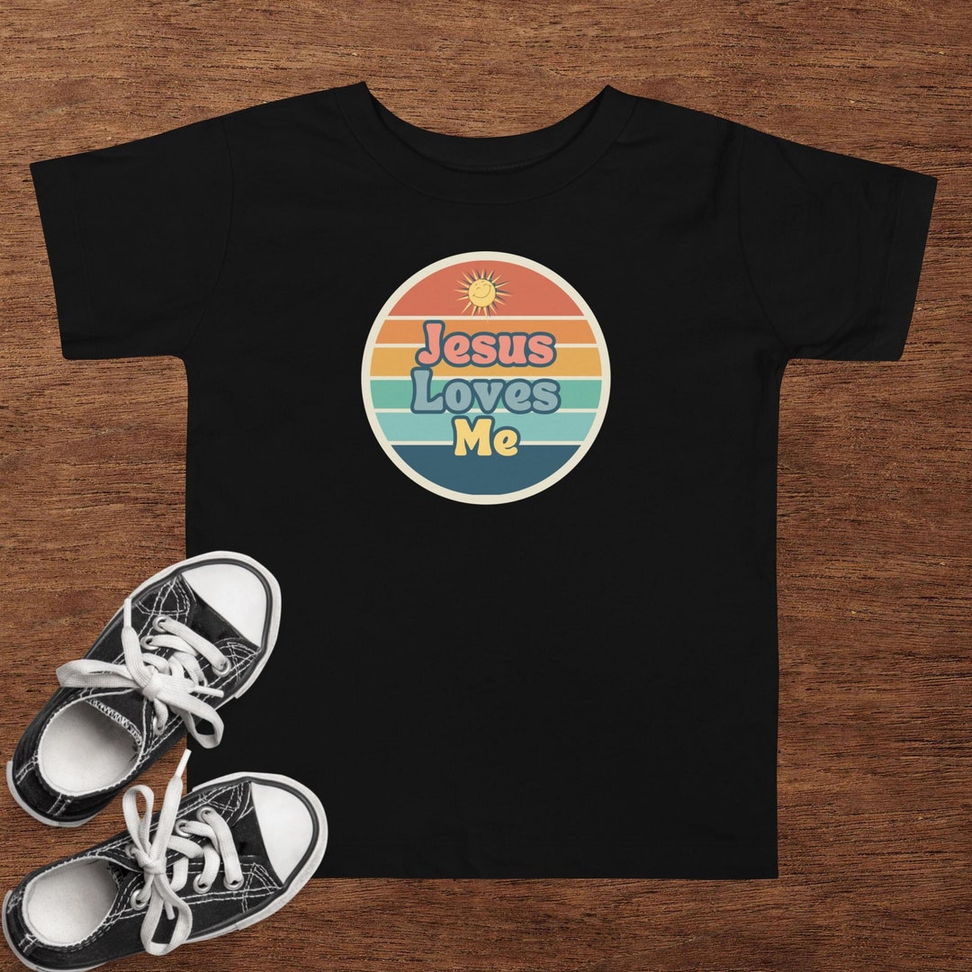 Jesus Loves Me Kids Shirt, Christian Apparel - Etsy