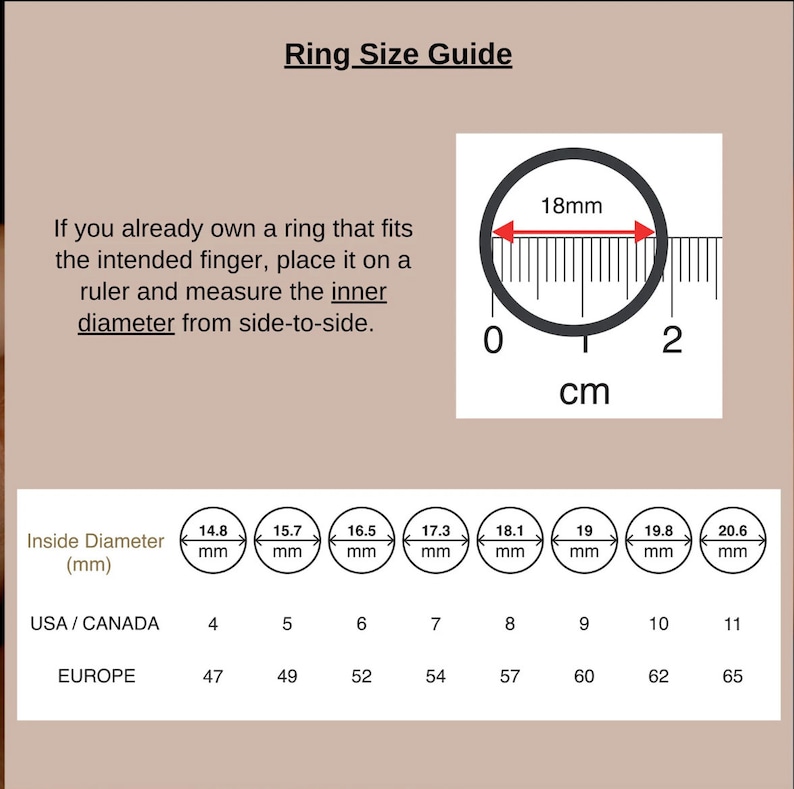 At Home Printable Diamond Ring Sizer Ring Size Finder Measure Tool ...
