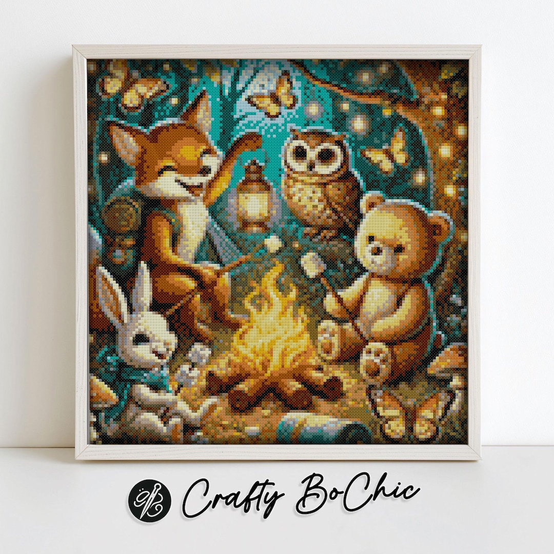 Mystic Woods 14 Count Cross Stitch Chart Digital Download PDF Chart ...