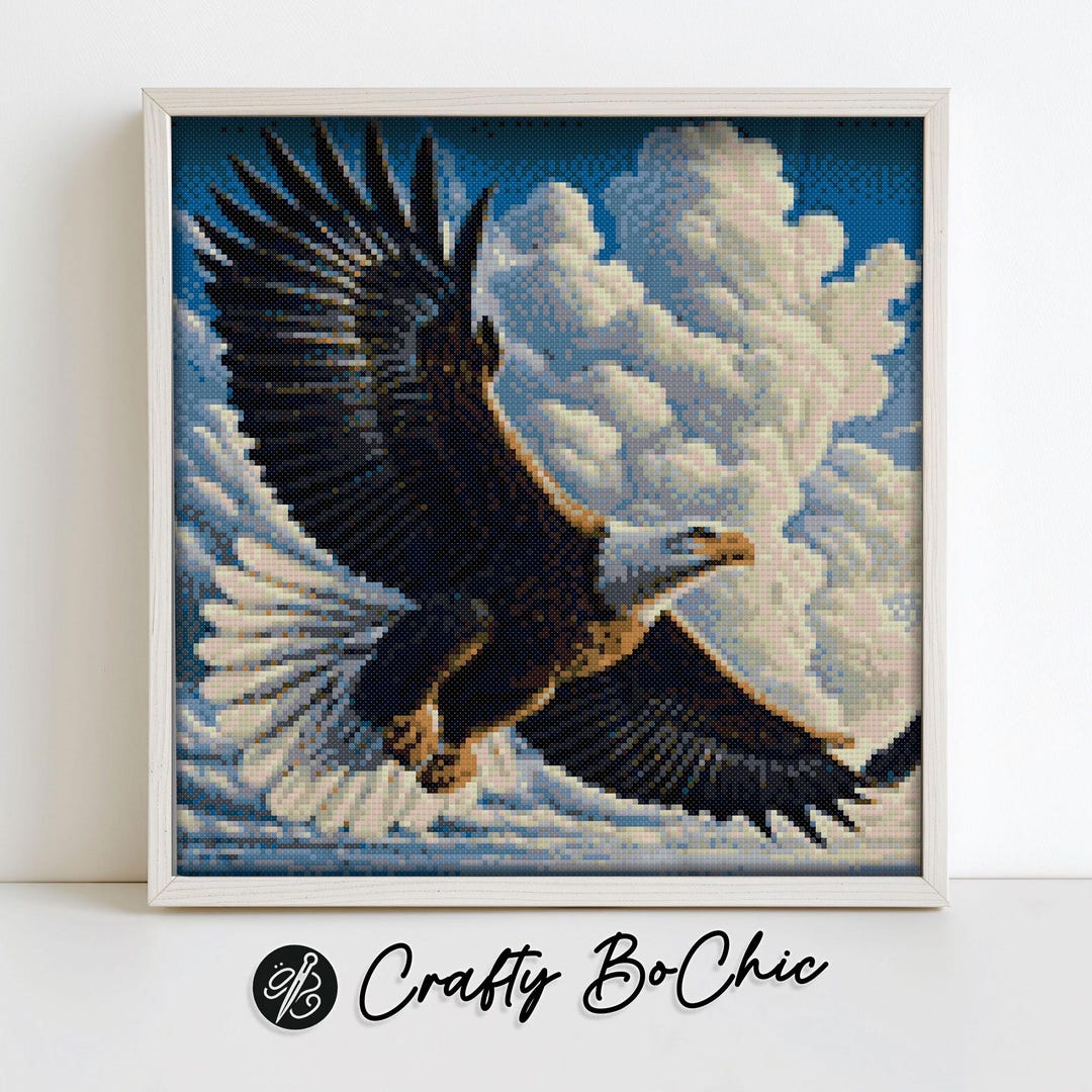 Majesty in Flight 14 Count Cross Stitch Chart Digital Download PDF ...