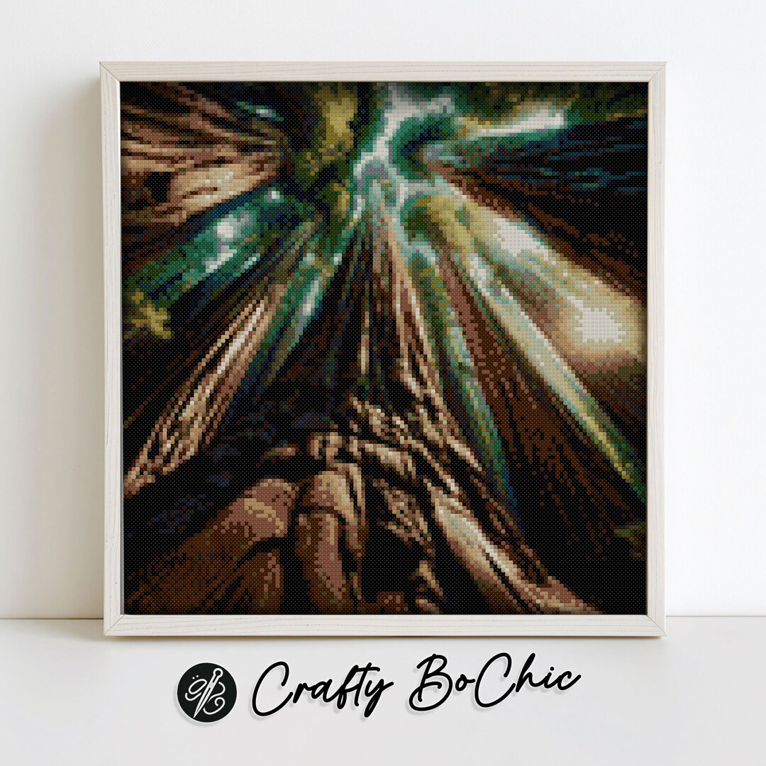 Giant Redwood Forest 14 Count Cross Stitch Chart Digital Download PDF ...