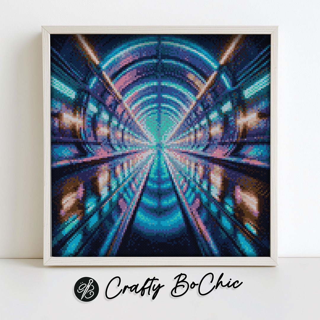 Neon Underground 14 Count Cross Stitch Chart Digital Download PDF Chart ...