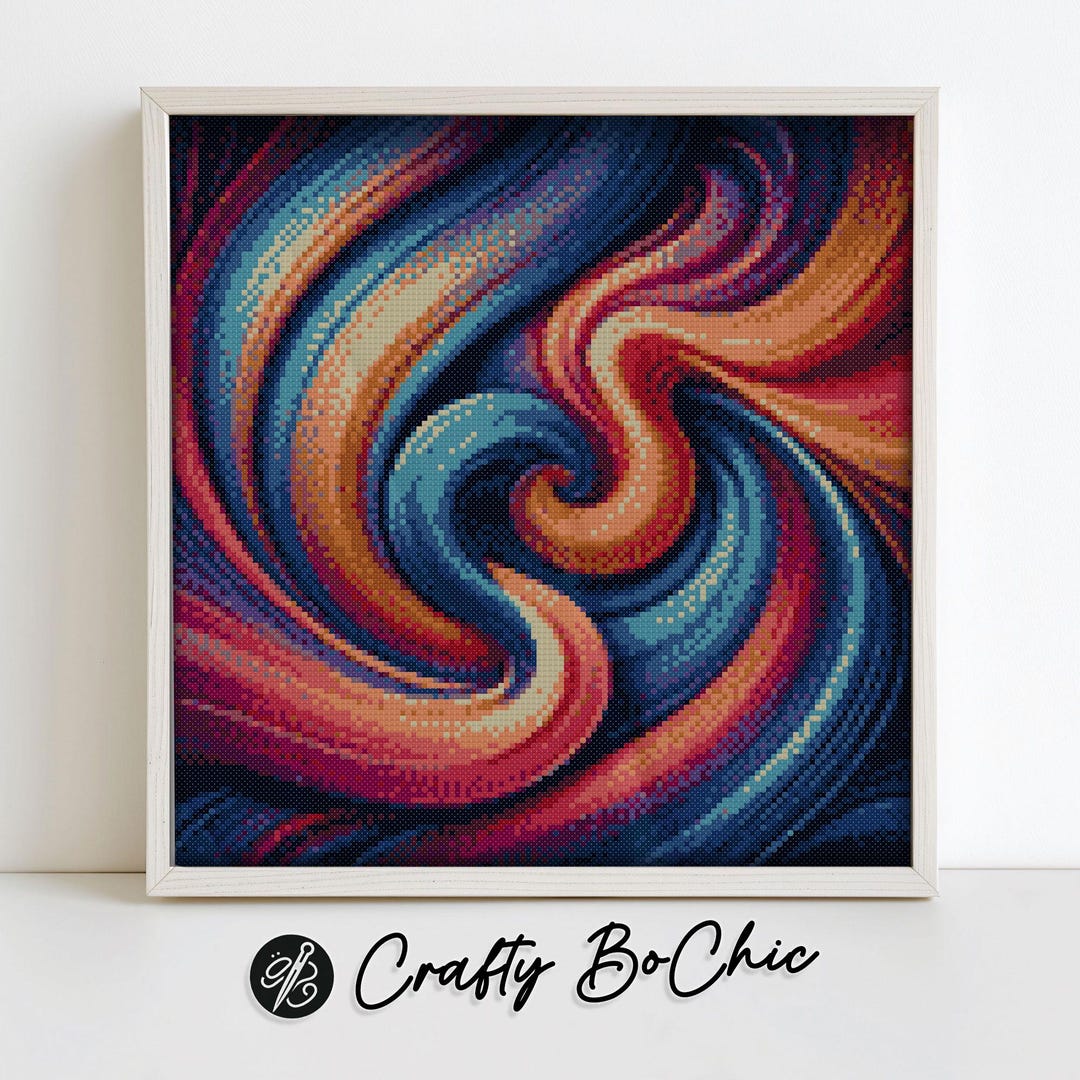 Dance of Colour 14 Count Cross Stitch Chart Digital Download PDF Chart ...