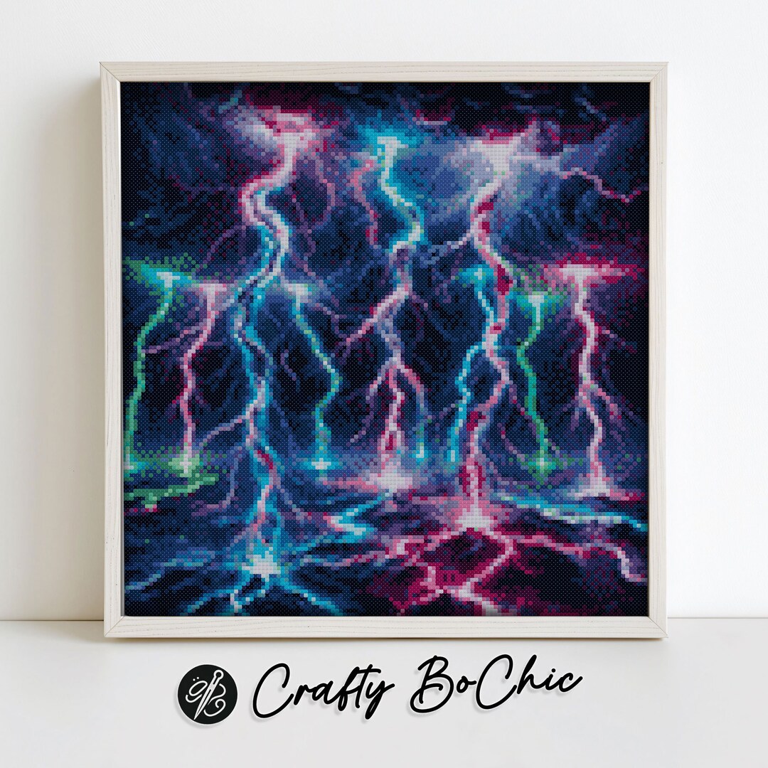 High Voltage 14 Count Cross Stitch Chart Digital Download PDF Chart ...