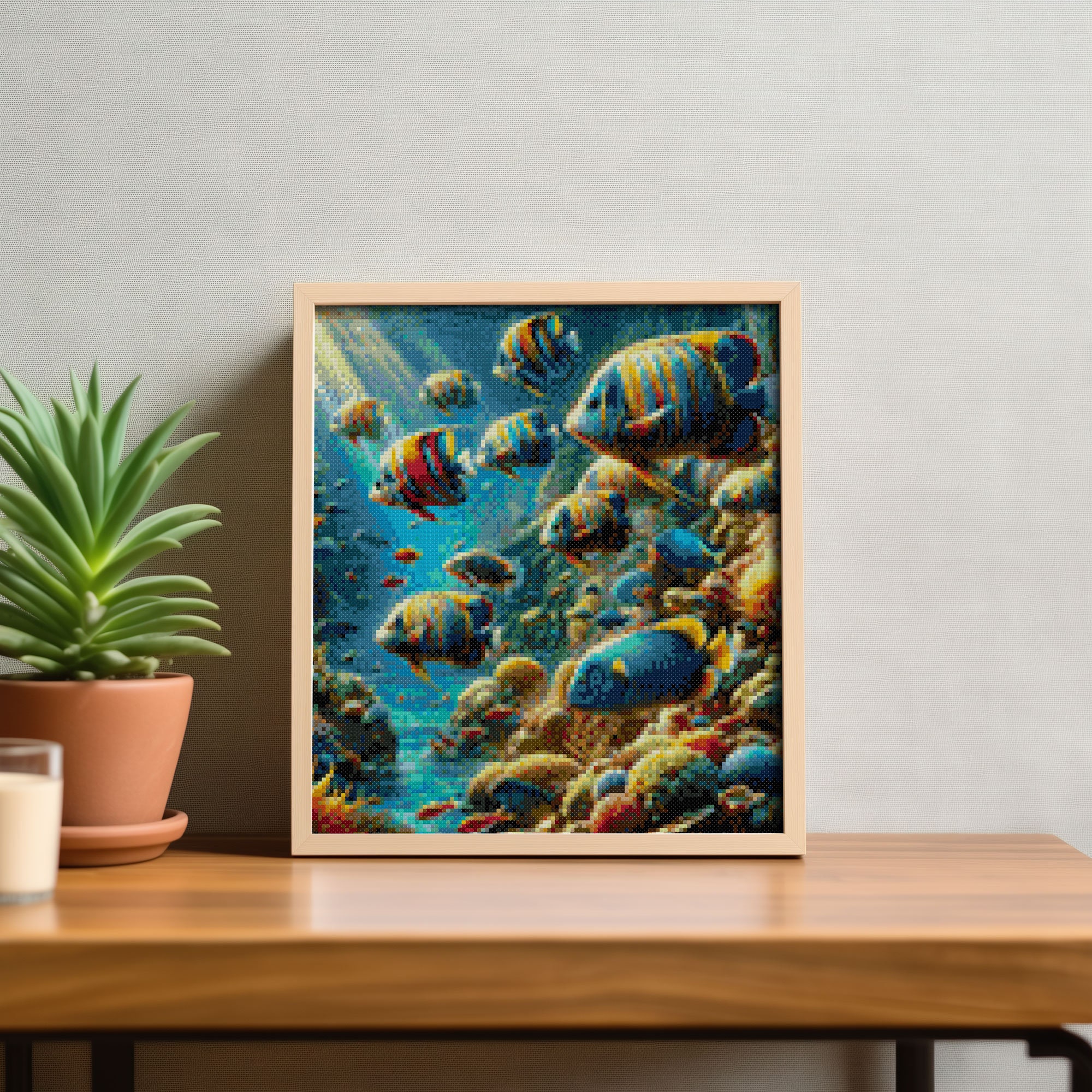 Neptune's Court 14 Count Cross Stitch Chart Digital Download PDF Chart ...