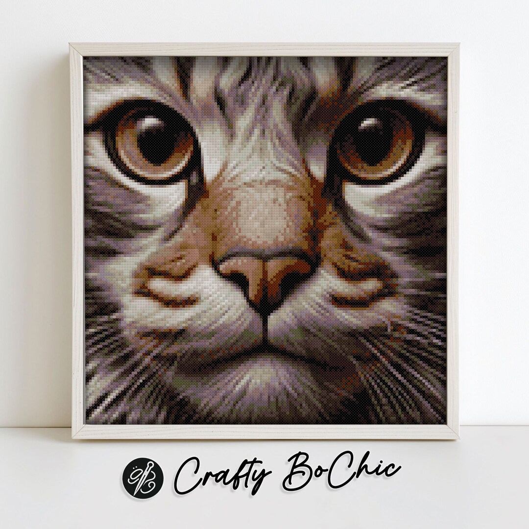 A Close up 14 Count Cross Stitch Chart Digital Download PDF Chart ...