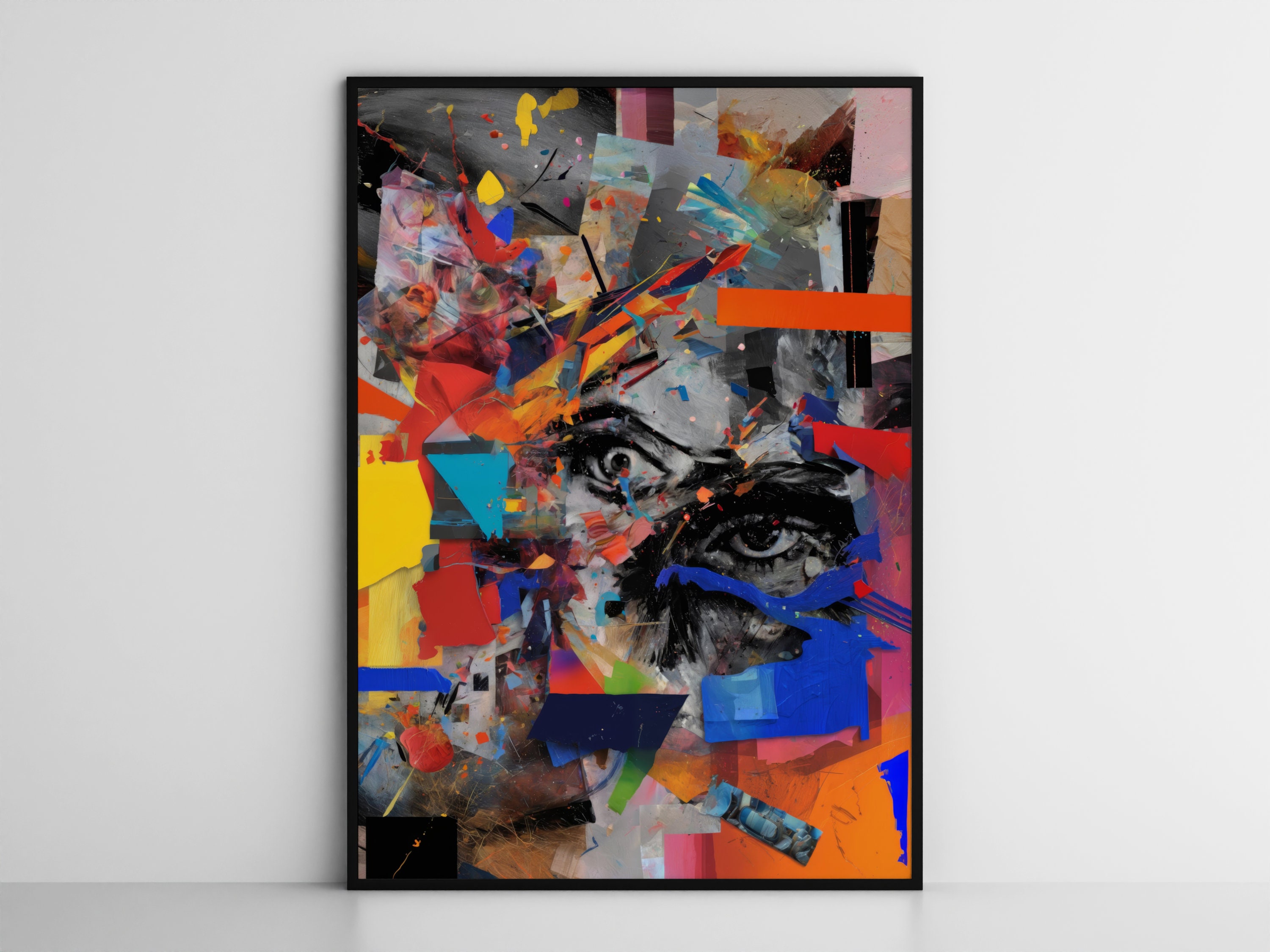 Weirdcore Abstract Graffiti Wall Art, Vibrant Colorful Urban Decor - Etsy