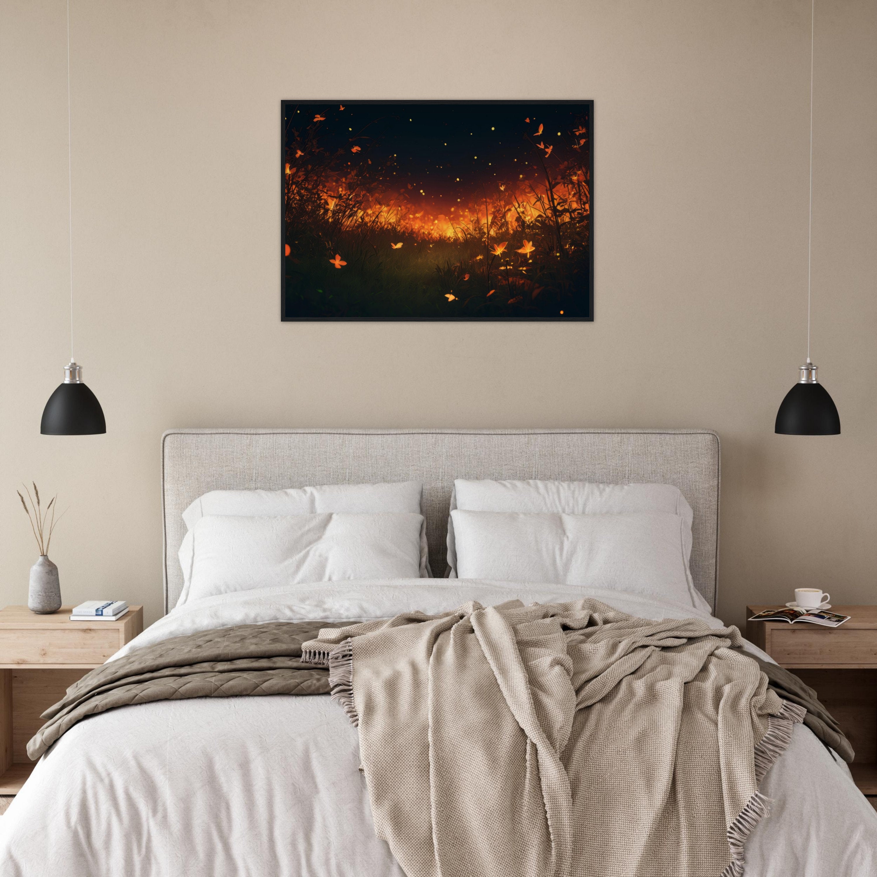 Fireflies and Fire, Wildfire Wall Art Print - Etsy