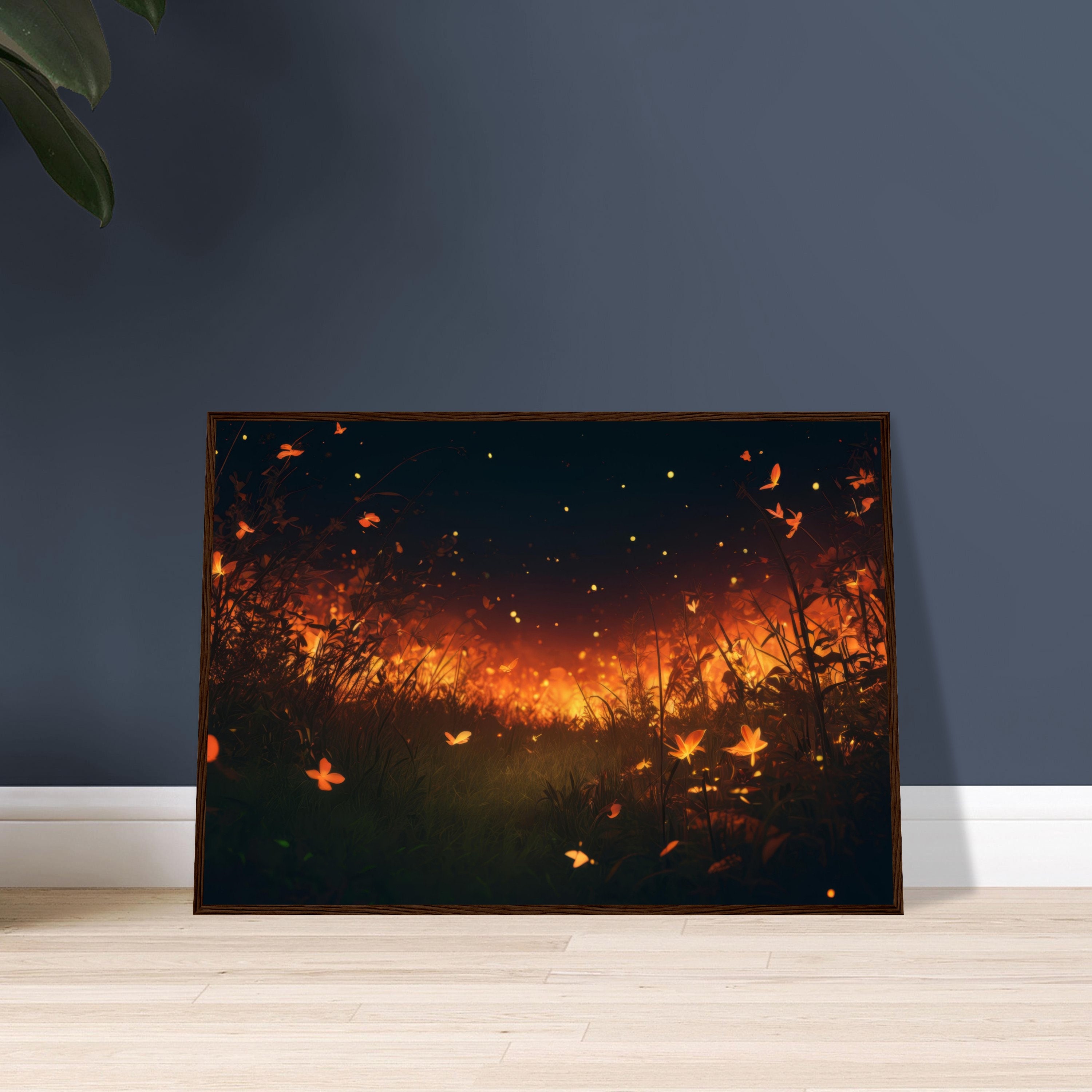 Fireflies and Fire, Wildfire Wall Art Print - Etsy