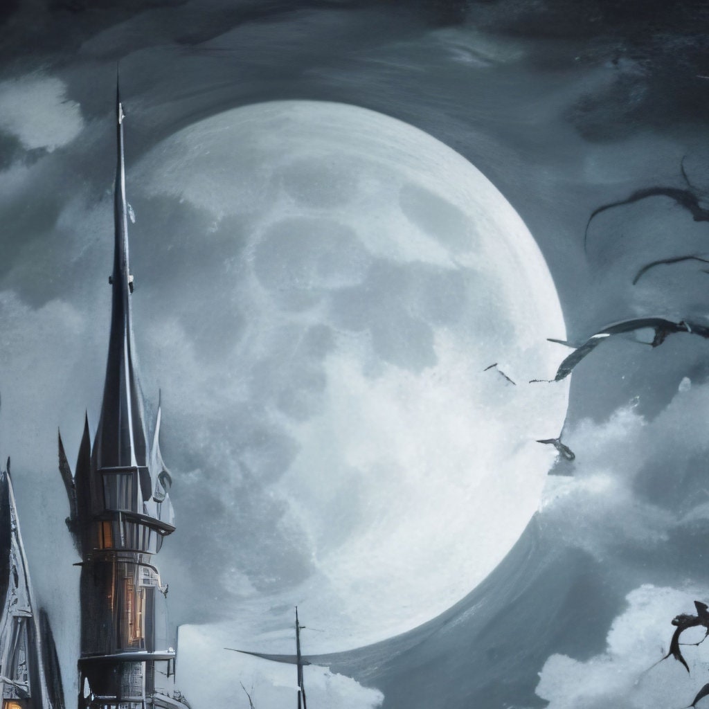 Enchanted Gothic Castle Wall Art, Dark Ambiance DIGITAL PRINT - Etsy